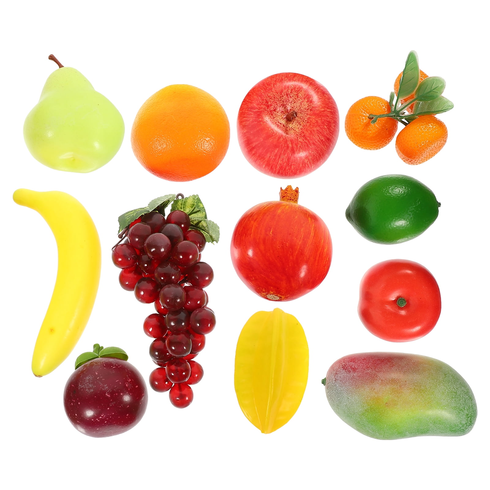CRILSTYLEO Faux Fruit Model Assorted Color 12Pcs 6.9In For Kindergarten ...