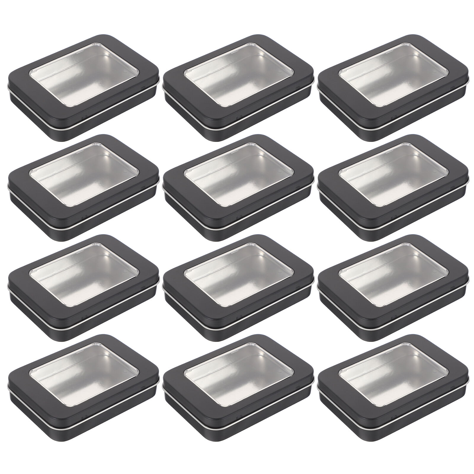 unbranded 12 Pcs Keys Organizer Containers Can Storage Tins Clear ...