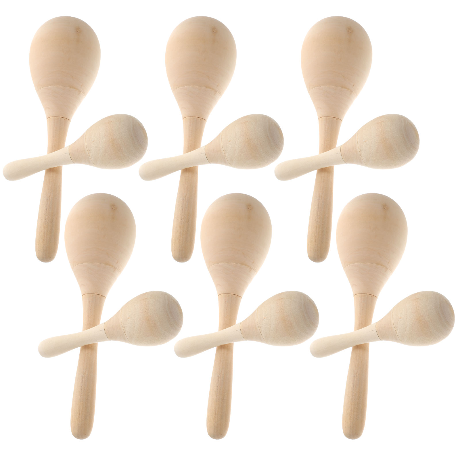 unbranded 12 Pcs Maraca Blank Maracas Unfinished Hand Painted - Walmart.com