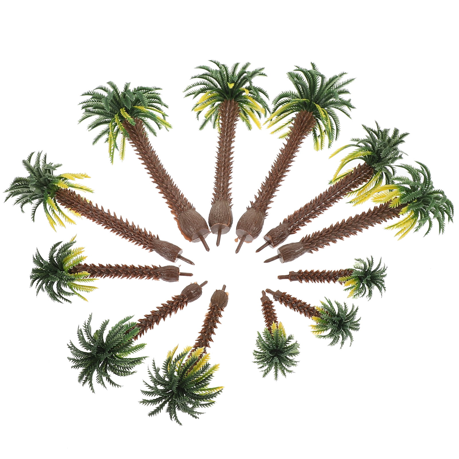 12 Pcs Artificial Coconut Tree Diorama Mini Trees Miniatures Decor ...