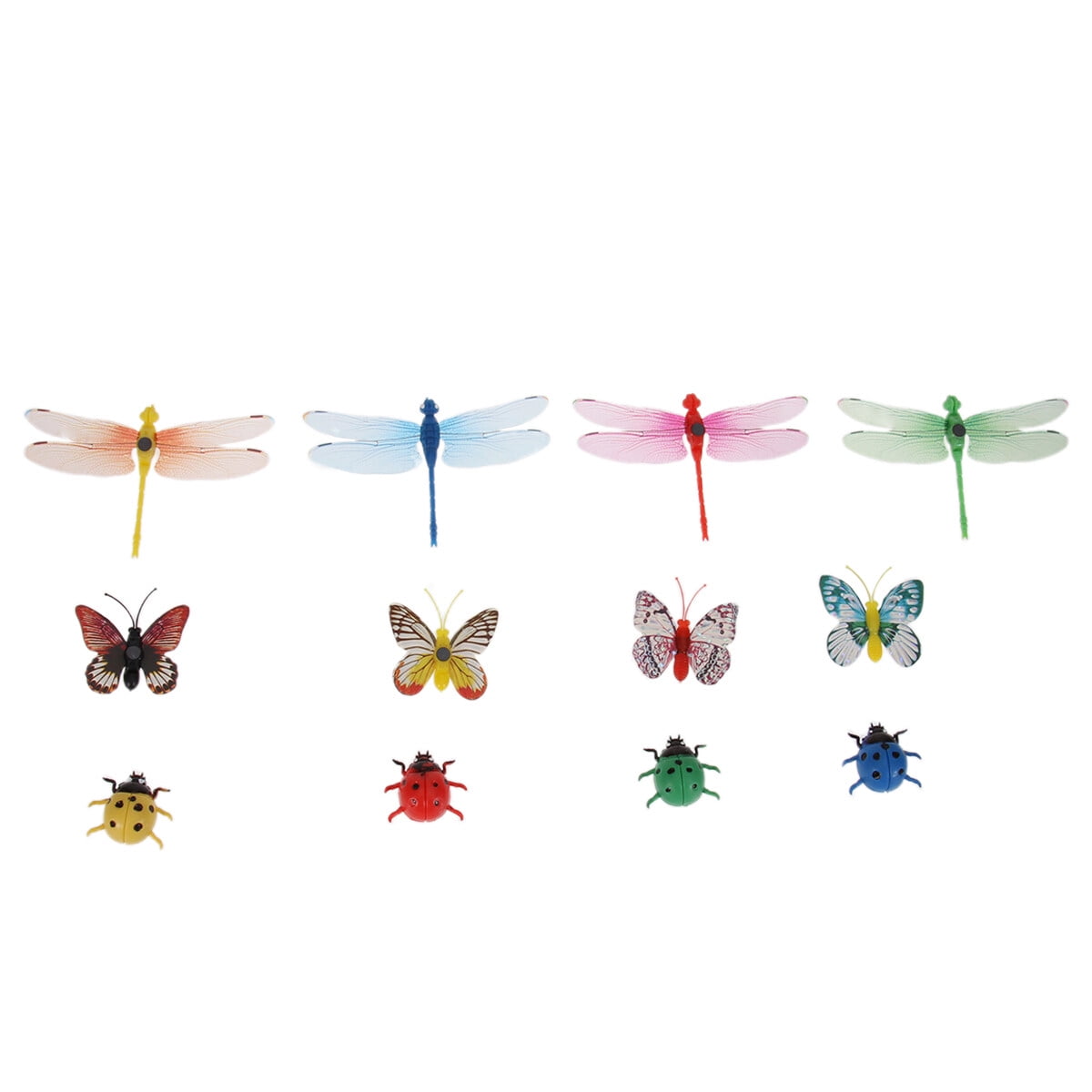 unbranded 12 Pcs Pvc Refrigerator Magnet Fridge Sticker Magnetic Dragonfly Office - Walmart.com