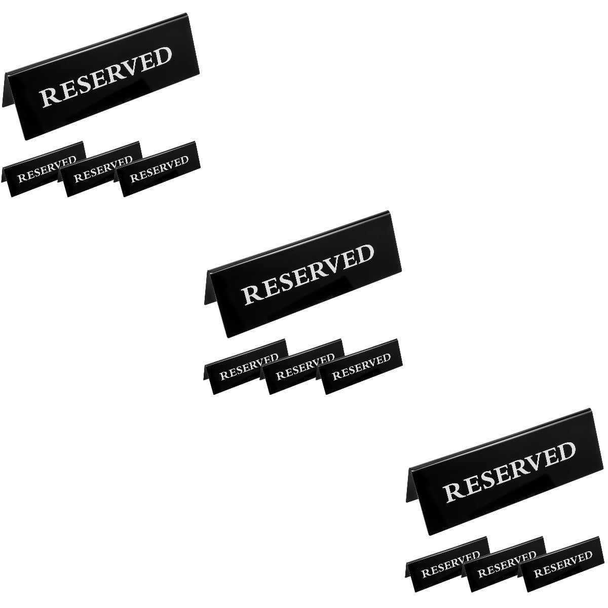 unbranded 12 Pcs Reserved Seats Sign for Restaurant Acrylic Reserved ...