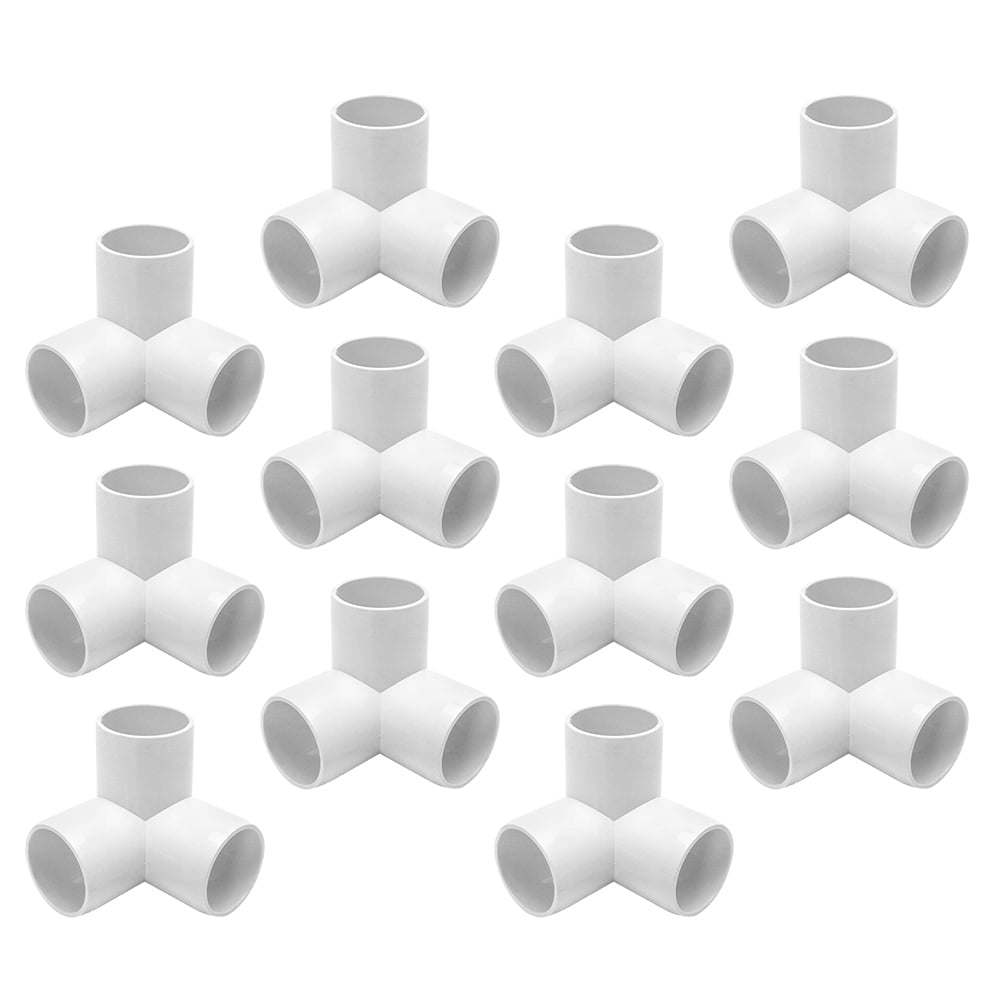 unbranded 12 Pcs System Tee Water Pipe Joint -way PVC Pipe Connector 5 ...