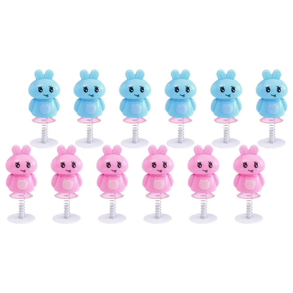 unbranded 12 Pcs Toy Hopping Bunny Spring Jump Rabbit Stimulate ...