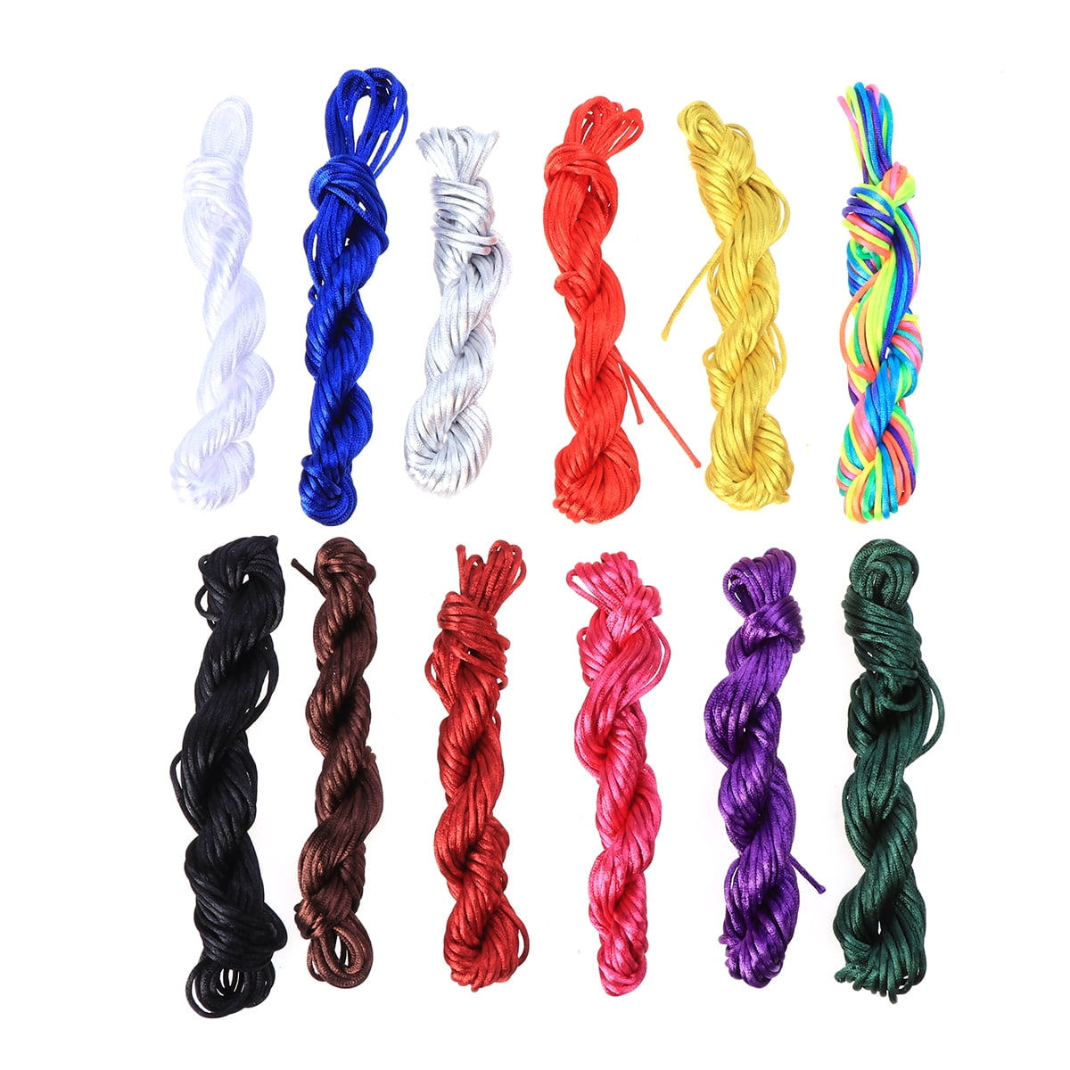 unbranded 12 Rolls/Pack Shamballa Cord Chineses Knot Bead Thread Rope ...