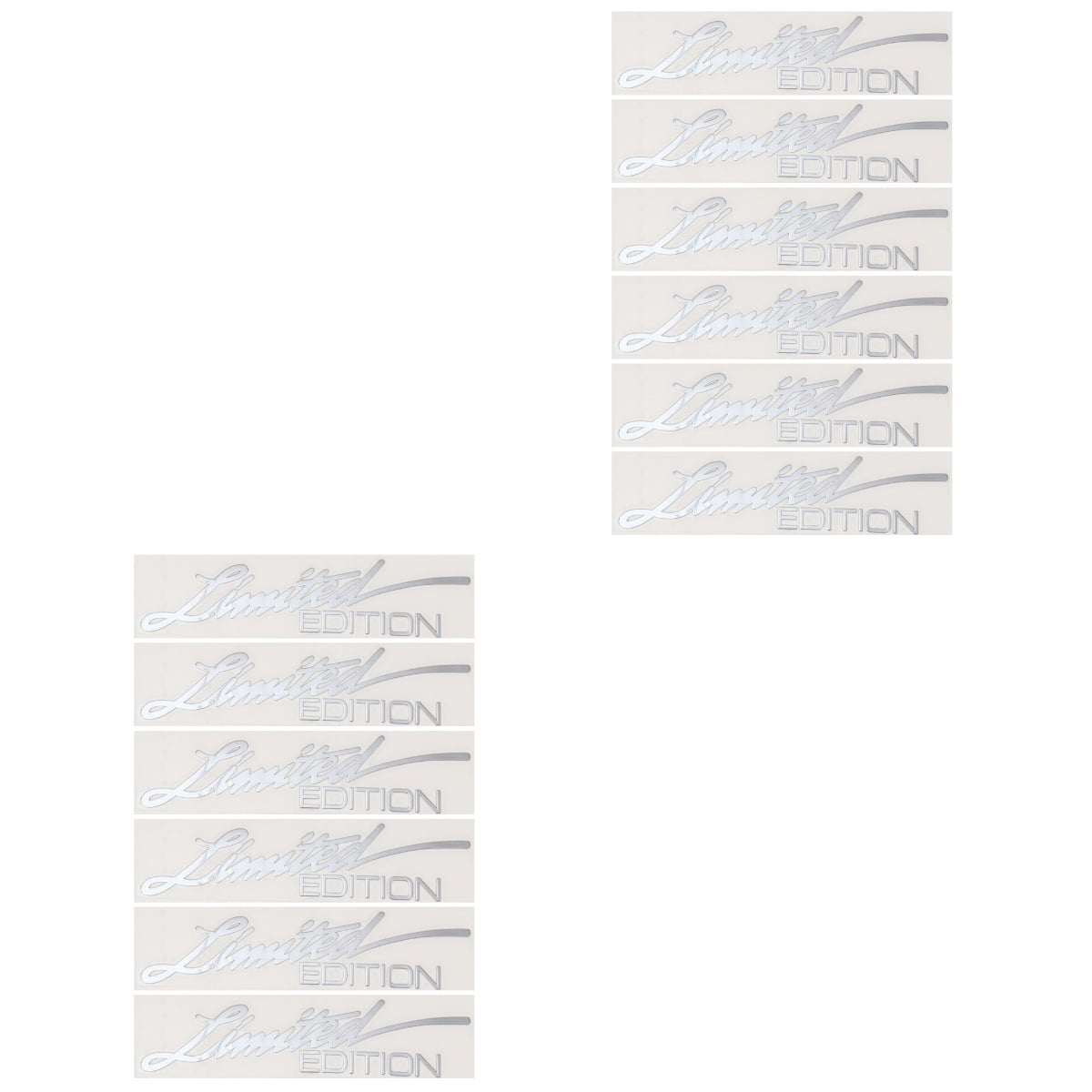 COSMOBETTY Aluminum Alloy Car Decal Stickers Silver for Men 12Pcs 3X0 ...