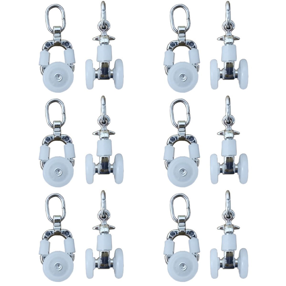 unbranded 120 Pcs Curtain Track Wheels Sliding Roller Hanger Wheel ...