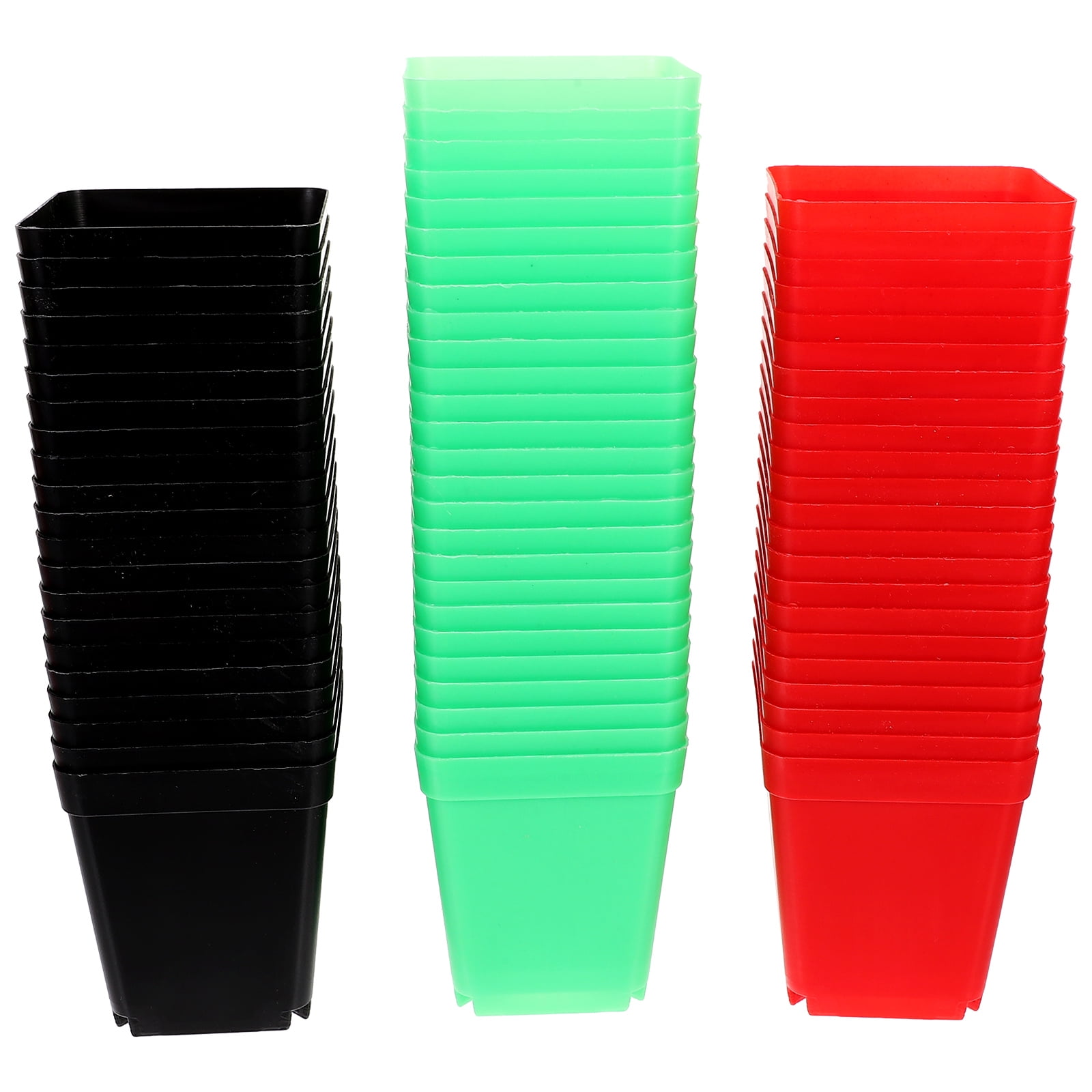 unbranded 120 Pcs Frosted Square Pot Desktop Small Flower Bonsai Plant ...