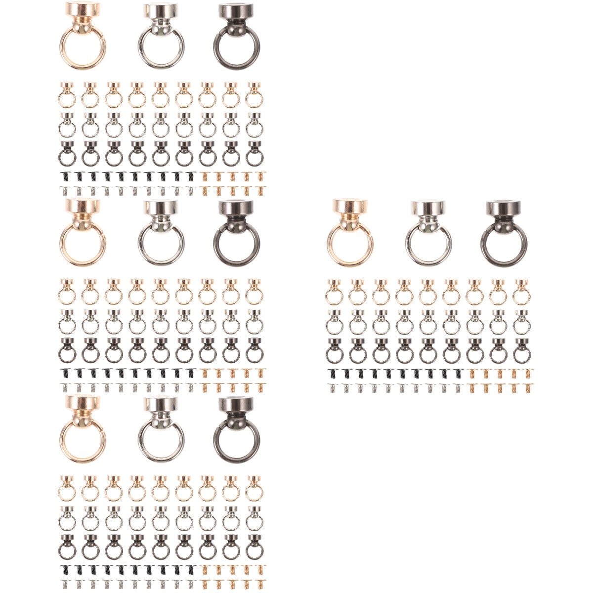 unbranded 120 pcs Metal Diy Round Rivet Studs Diy Craft Rivets With ...