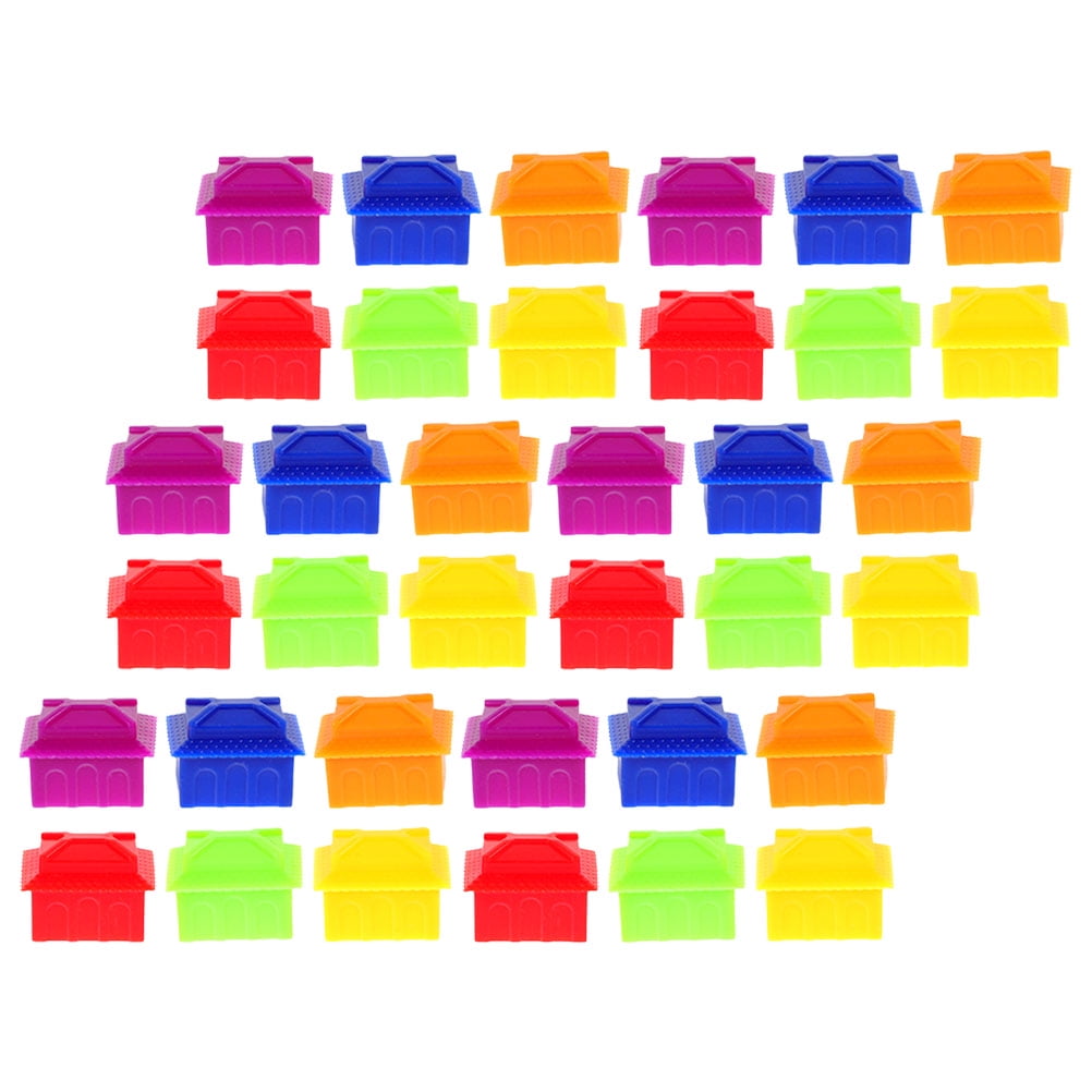 Milisten Assorted Color Plastic Board Game Pieces for House Decoration ...
