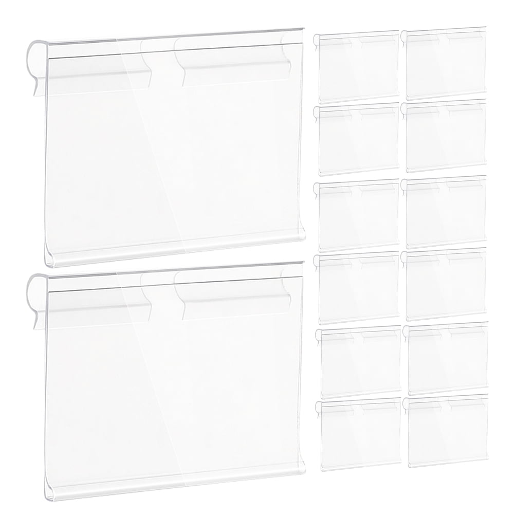unbranded 120Pcs Shelf Label Holders Label Stand Store Rack Label ...