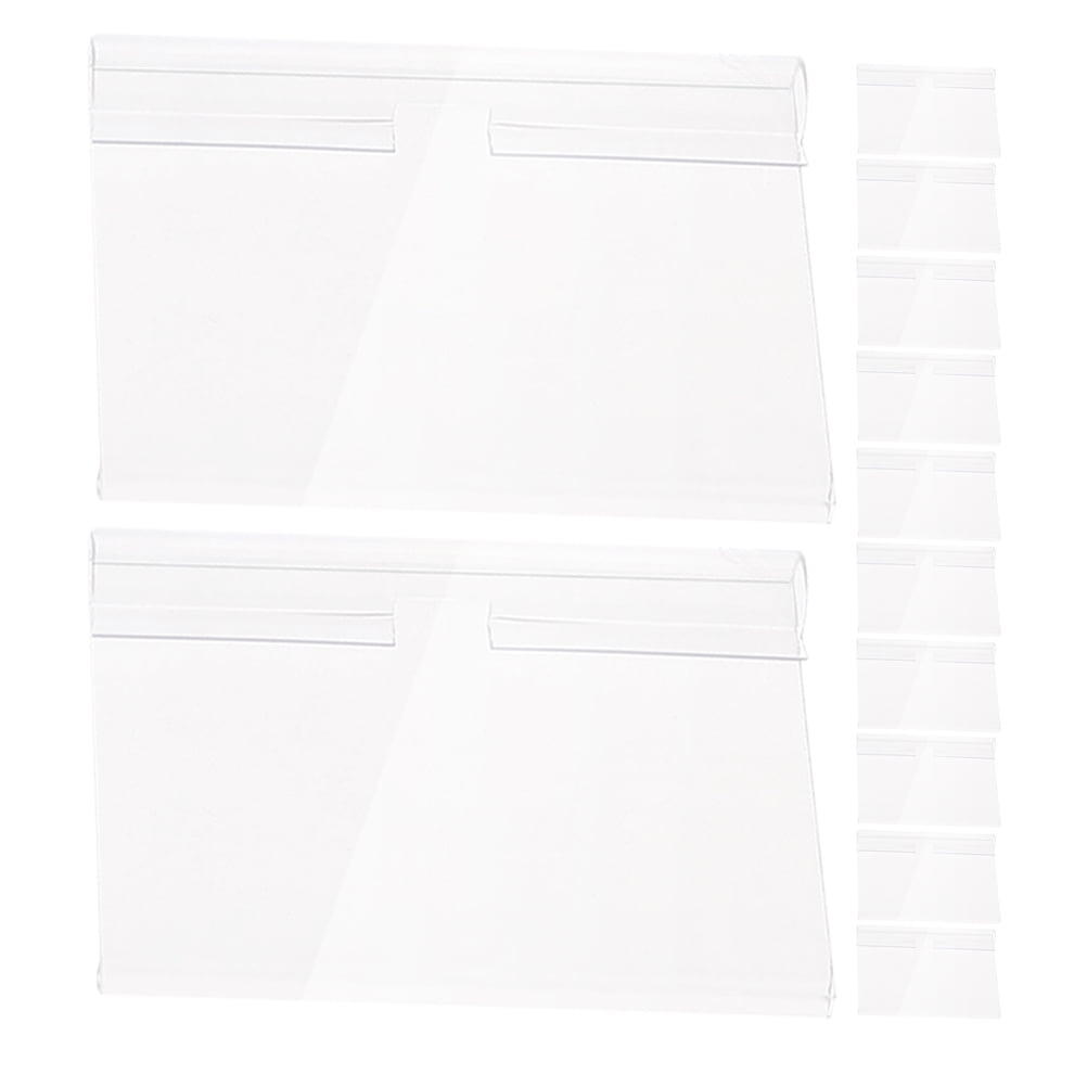 unbranded 120Pcs Shelf Label Holders Label Stand Store Rack Label ...