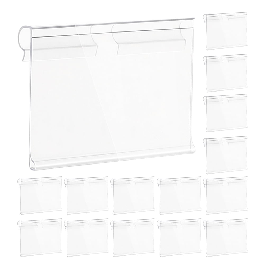 unbranded 120Pcs Sign Label Holders Shelf Retail Label Holders ...