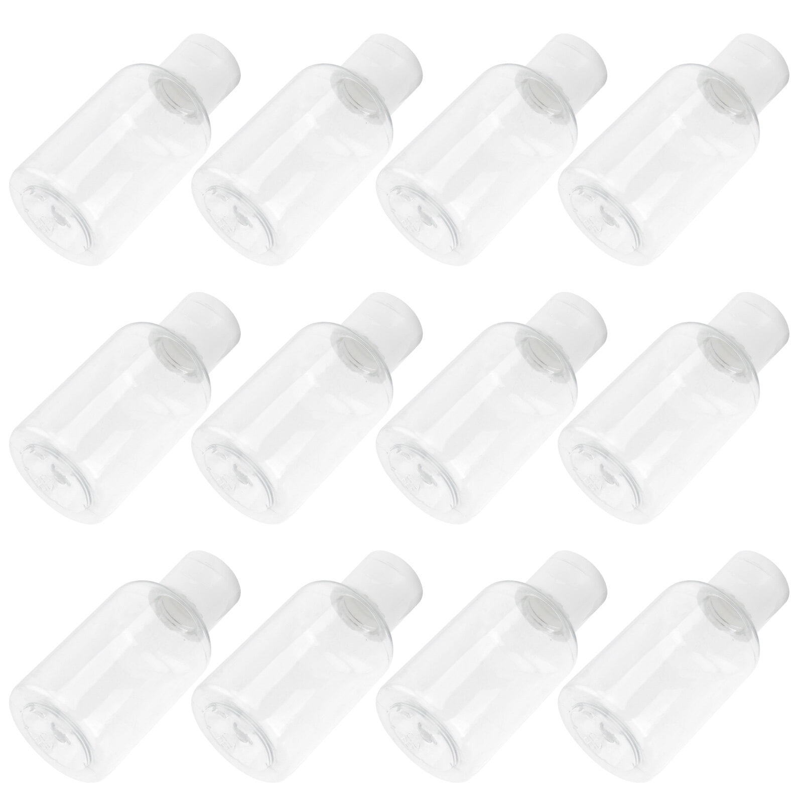 unbranded 12Pcs 50ml Empty Plastic Sample Bottle Container Jar Pot Vial ...