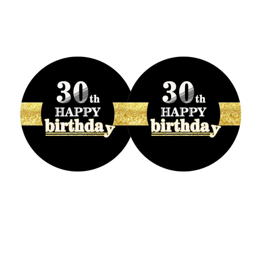 unbranded 12Pcs Birthday Party Decoration Stickers with 30th Happy ...