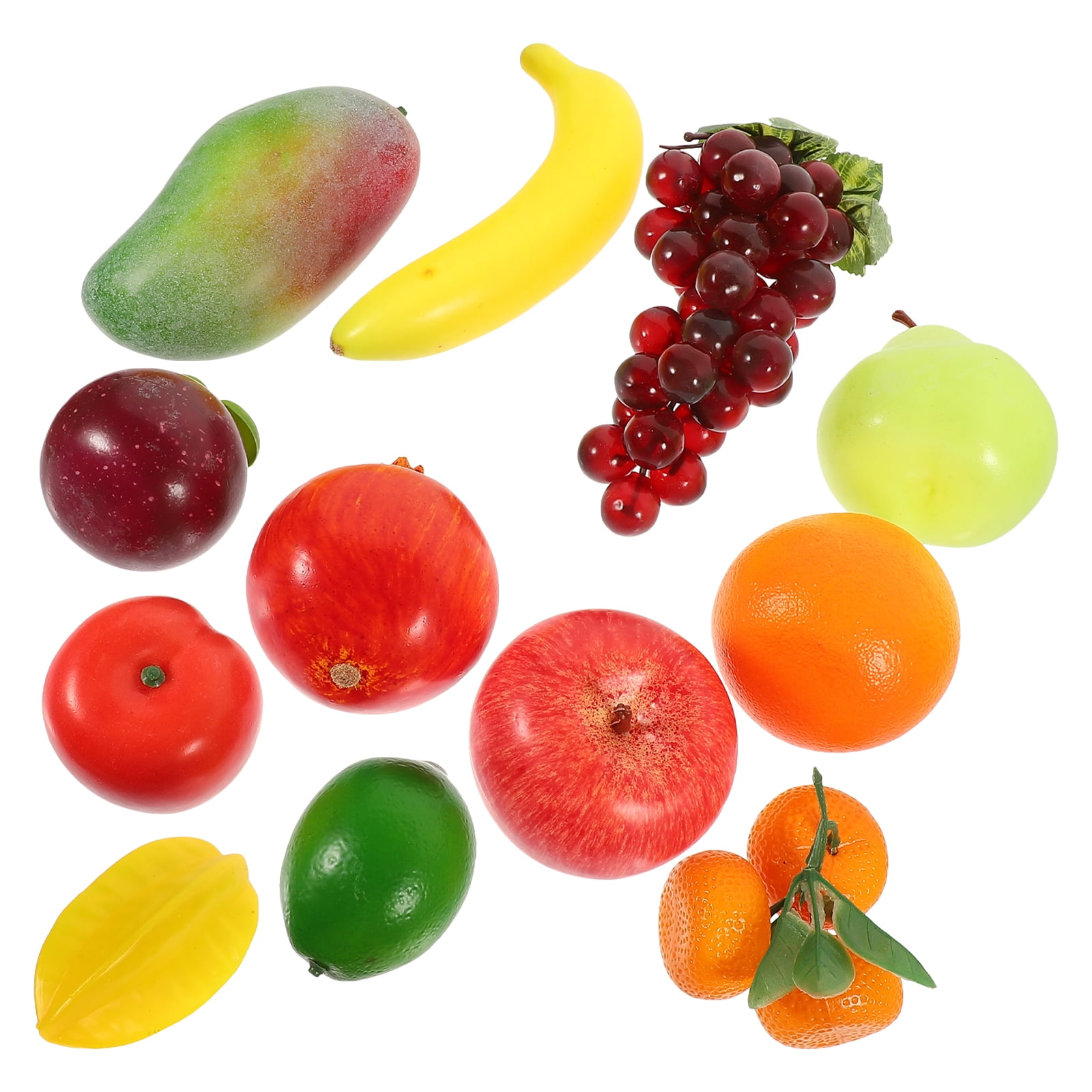 12pcs Lifelike Fake Fruits Decorations for Photo Props Assorted Color ...