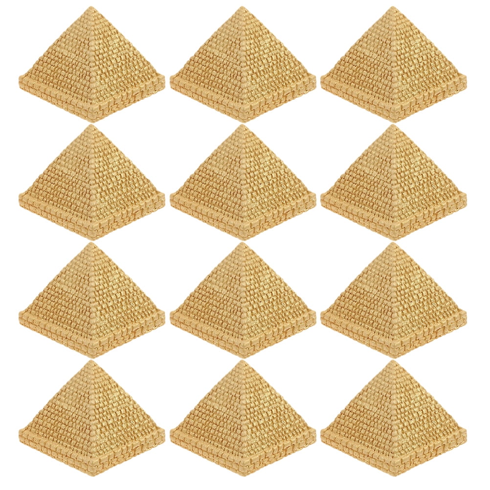 WHAMVOX Golden Realistic Ancient Egyptian Pyramid Figurines for ...