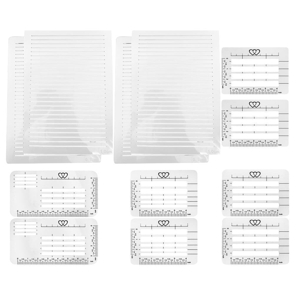 unbranded 12pcs Plastic Diy Template Rulers For Calligraphy And ...