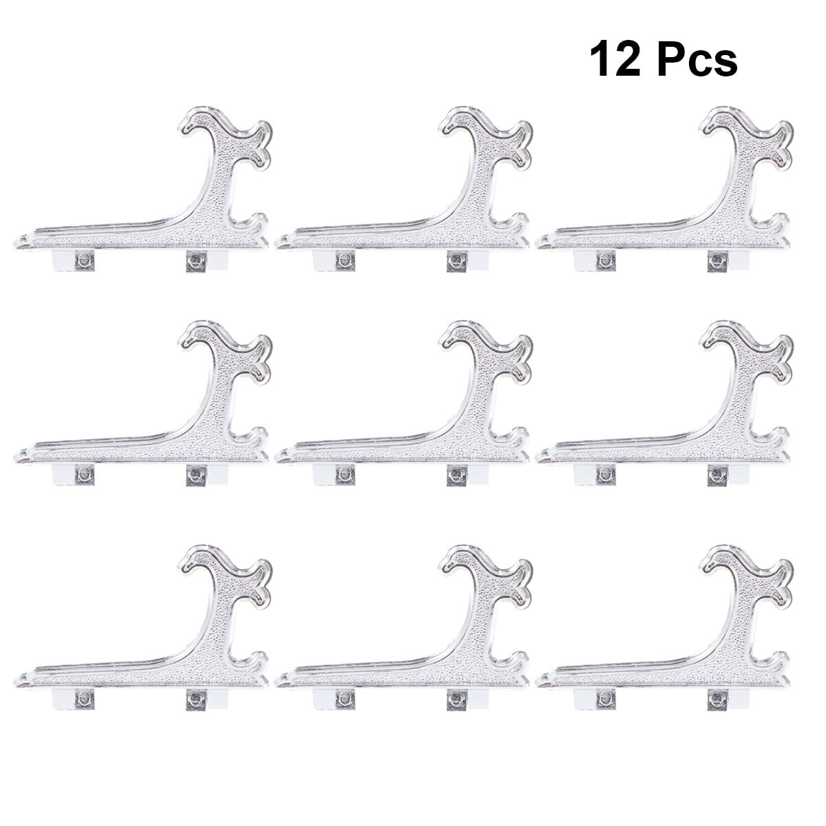 GOOHOCHY Silver Plastic Display Stand for Plates and Decorations 12 ...