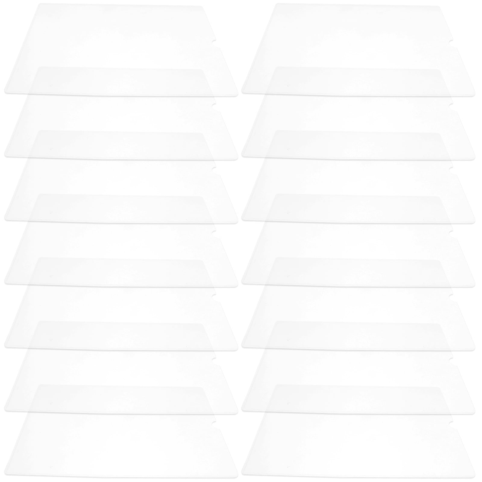 unbranded 14 Pcs File Folders Pvc Transparent Hard Rubber Sleeve Bag ...