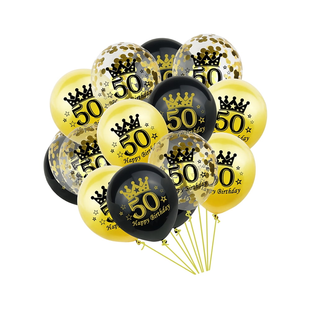 unbranded 15 PCS Latex Balloons Colorful Happy Birthday Decorations ...