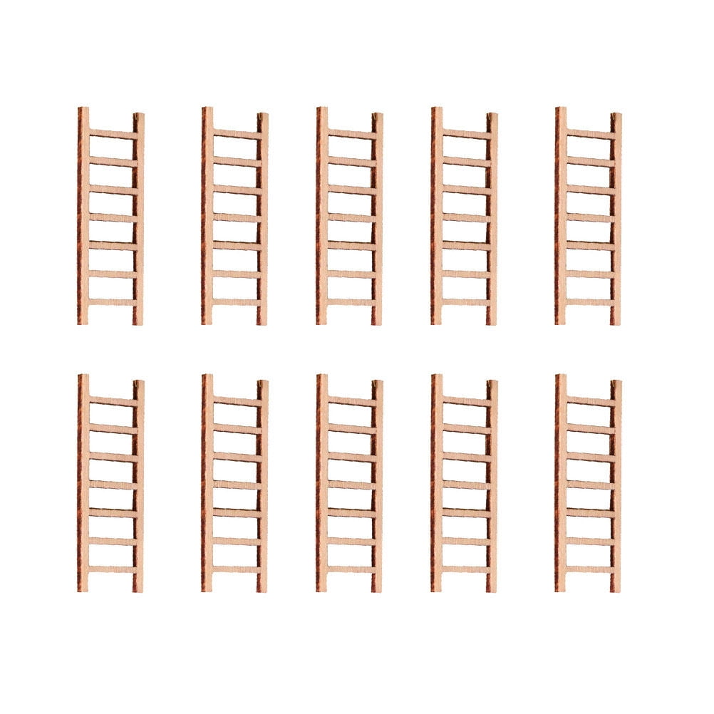 unbranded 15 PCS Miniature Ladder Mini Ladders Doll Staircase Safe ...