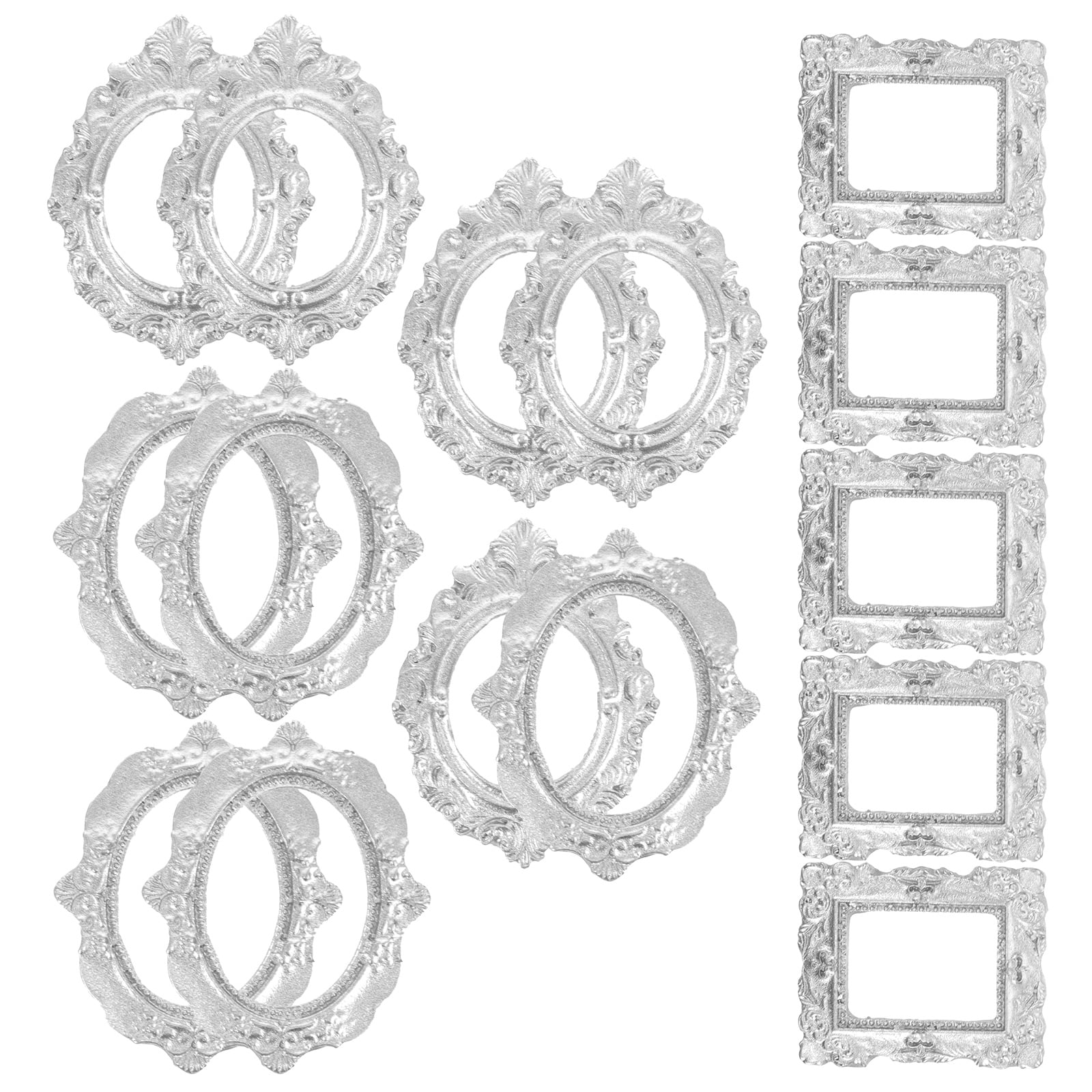 unbranded 15 Pcs Small Photo Frame Mini Props Picture Frames Retro ...