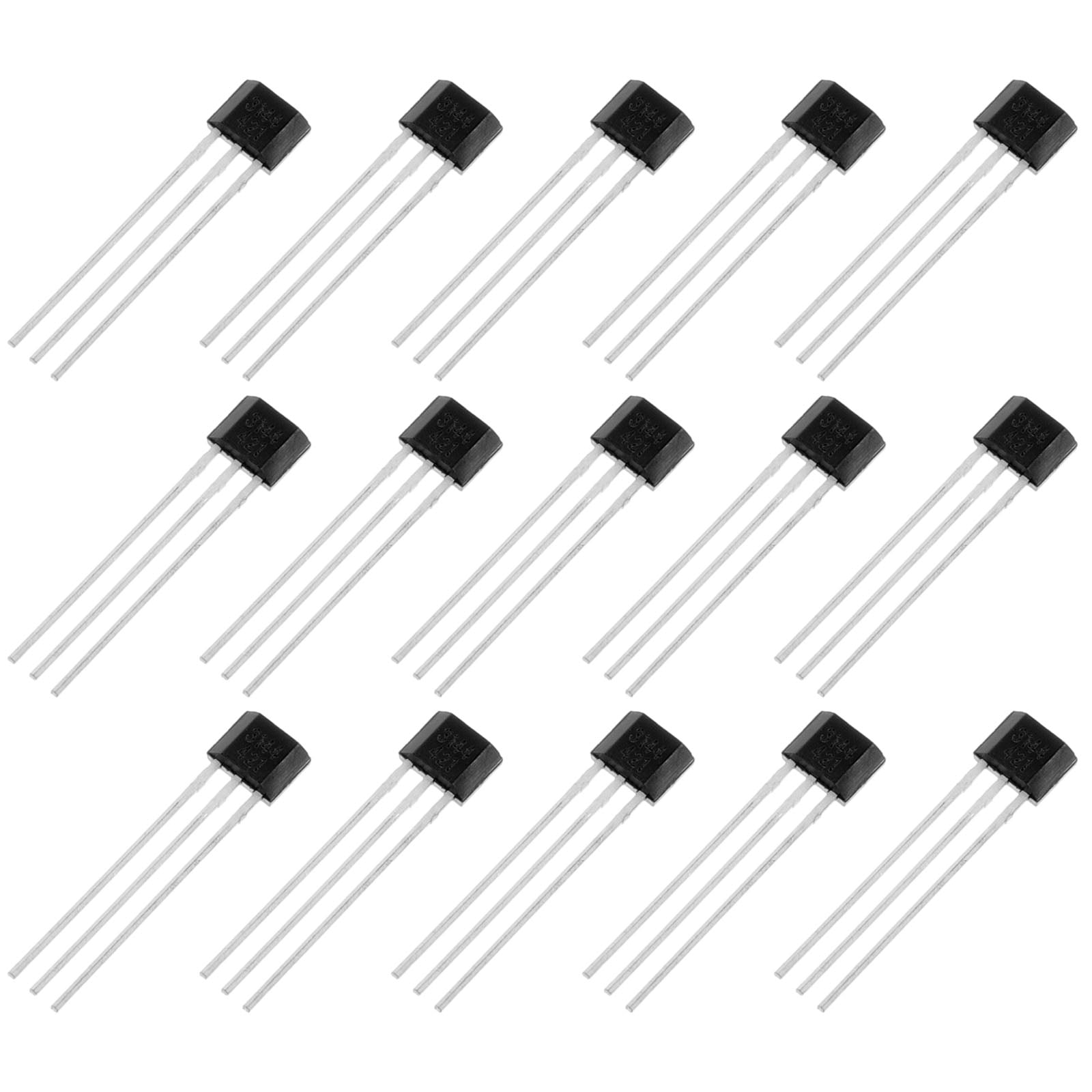 unbranded 15 Pcs Transistors Assortment Kit Hall Effect Controller Grey ...