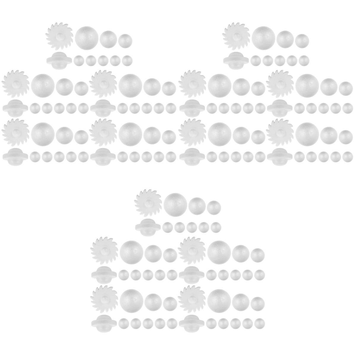 unbranded 15 Sets Foams Balls Crafts Blank Solar System Ball Kids ...