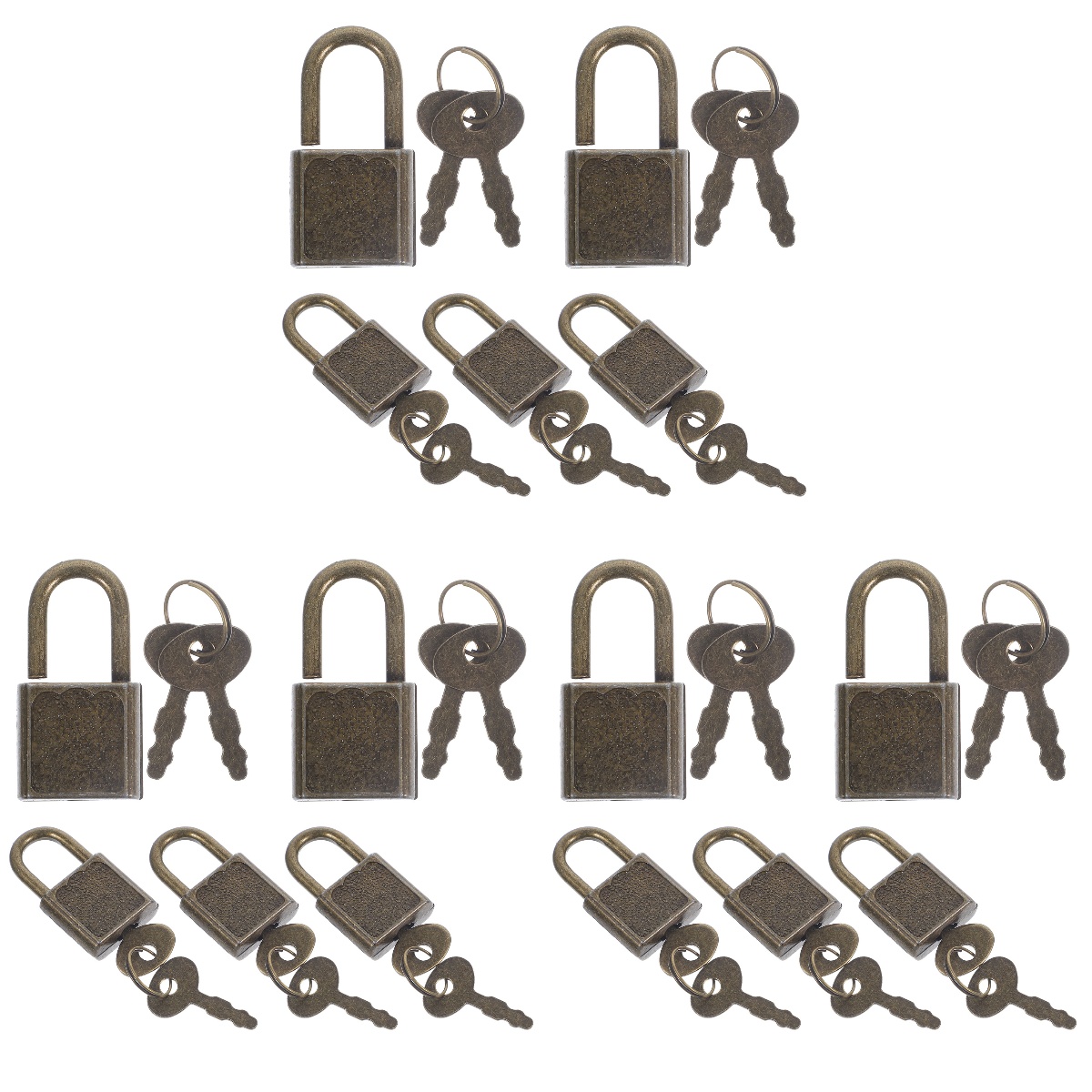 unbranded 15 Sets of Antique Style Lock Key Set Kids Treasure Chest ...