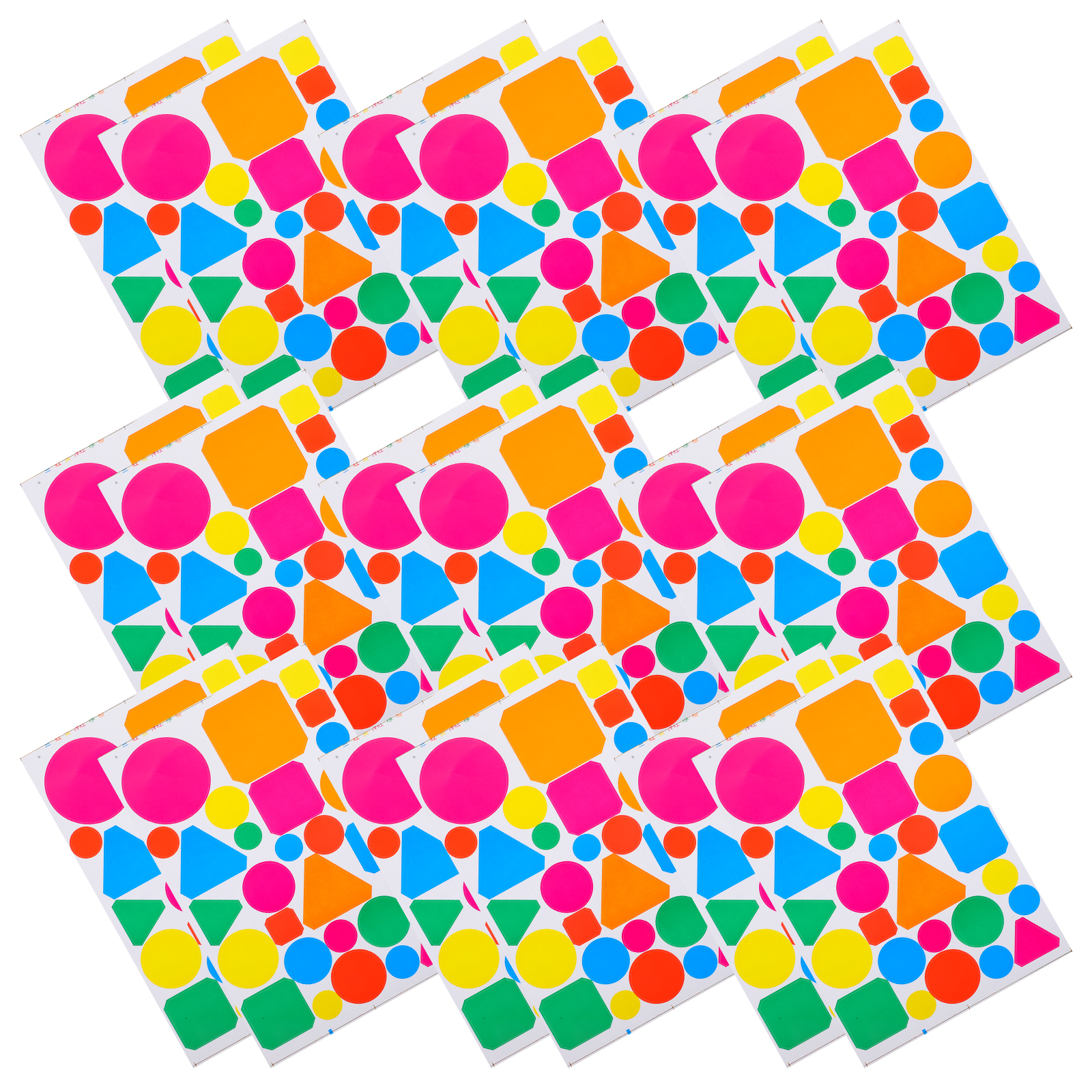 unbranded 15 Sheets Self-adhesive Label Sticker Color Dots Stickers ...