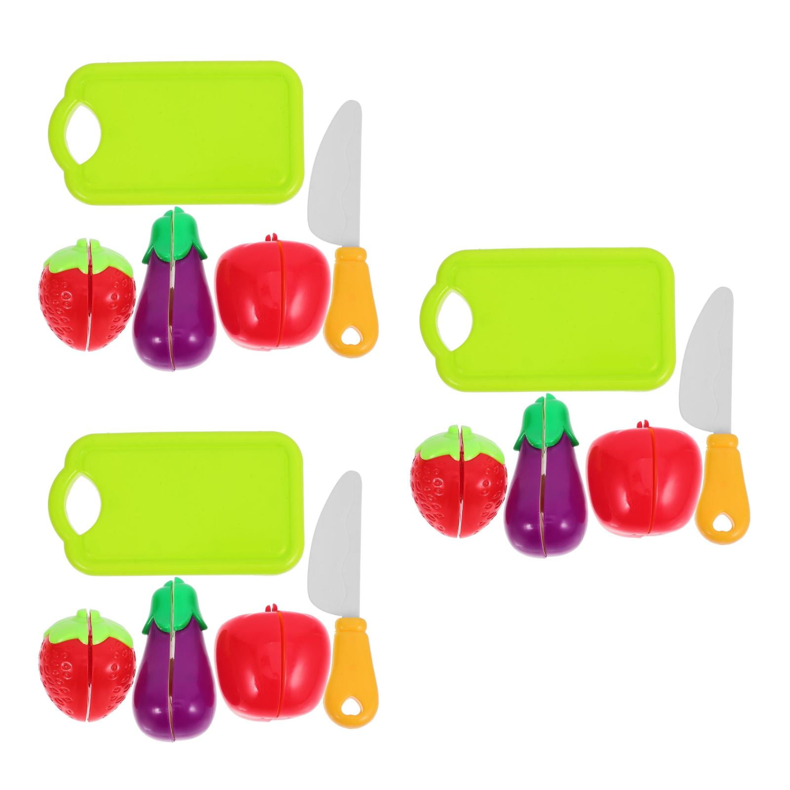 unbranded 15 pcs Pretend Play Cutting Fruit Toy Set Simulation Fruits ...