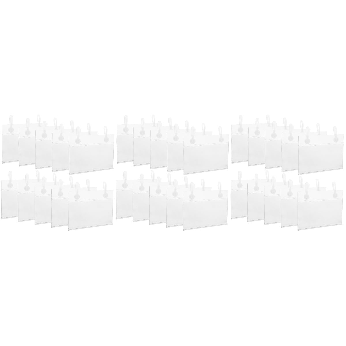unbranded 150 Pcs Retail Price Label Holders Transparent Sign Holders ...