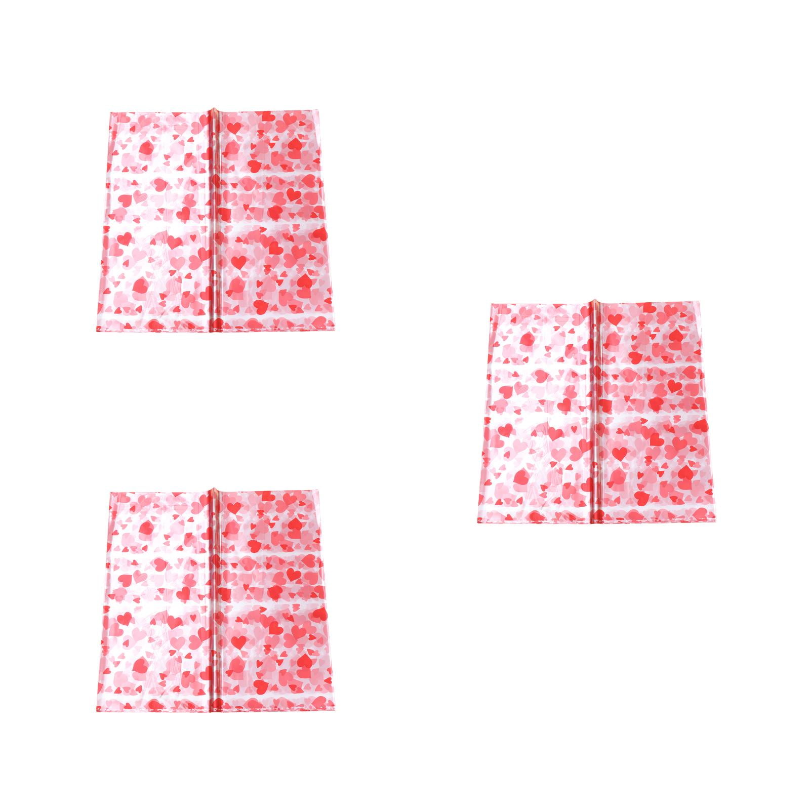 unbranded 150 Sheets Heart Pattern Flower Wrapping Paper OPP ...