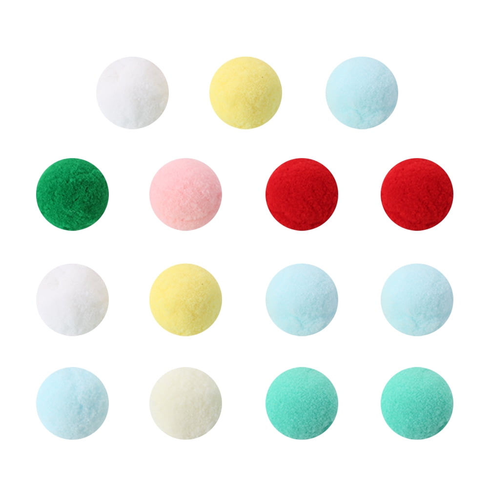 unbranded 15Pcs Multi Colored Cat Fuzzy Balls Plush Ball For Pet Owners ...