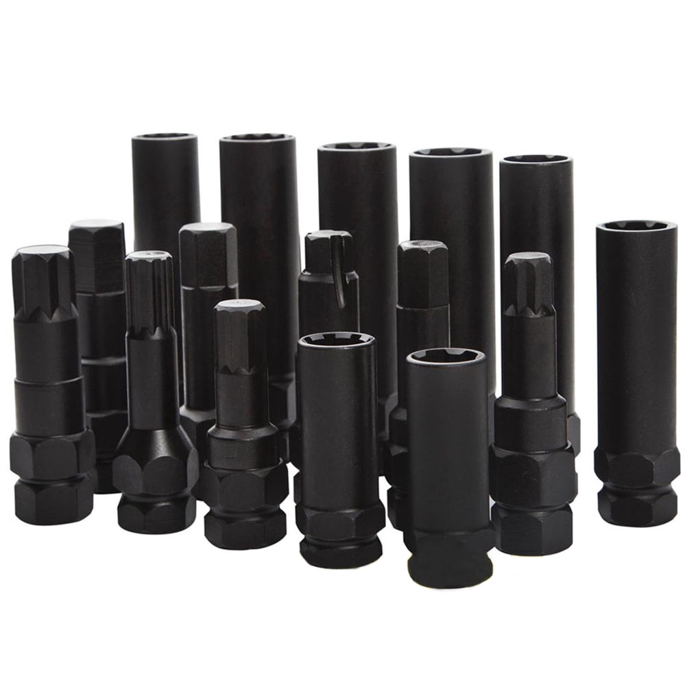 unbranded 16 Pcs Bearing Puller Lock Nut Socket Wrench Wheel Car Kit ...