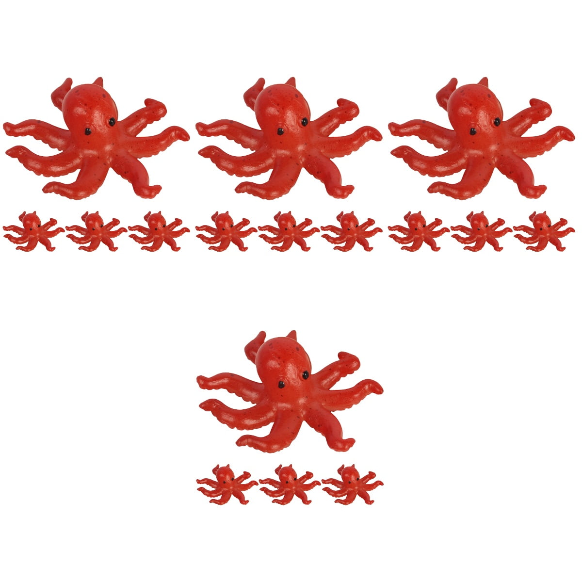 unbranded 16 Pcs Fake Octopus Realistic Mini Octopus Model Miniature ...