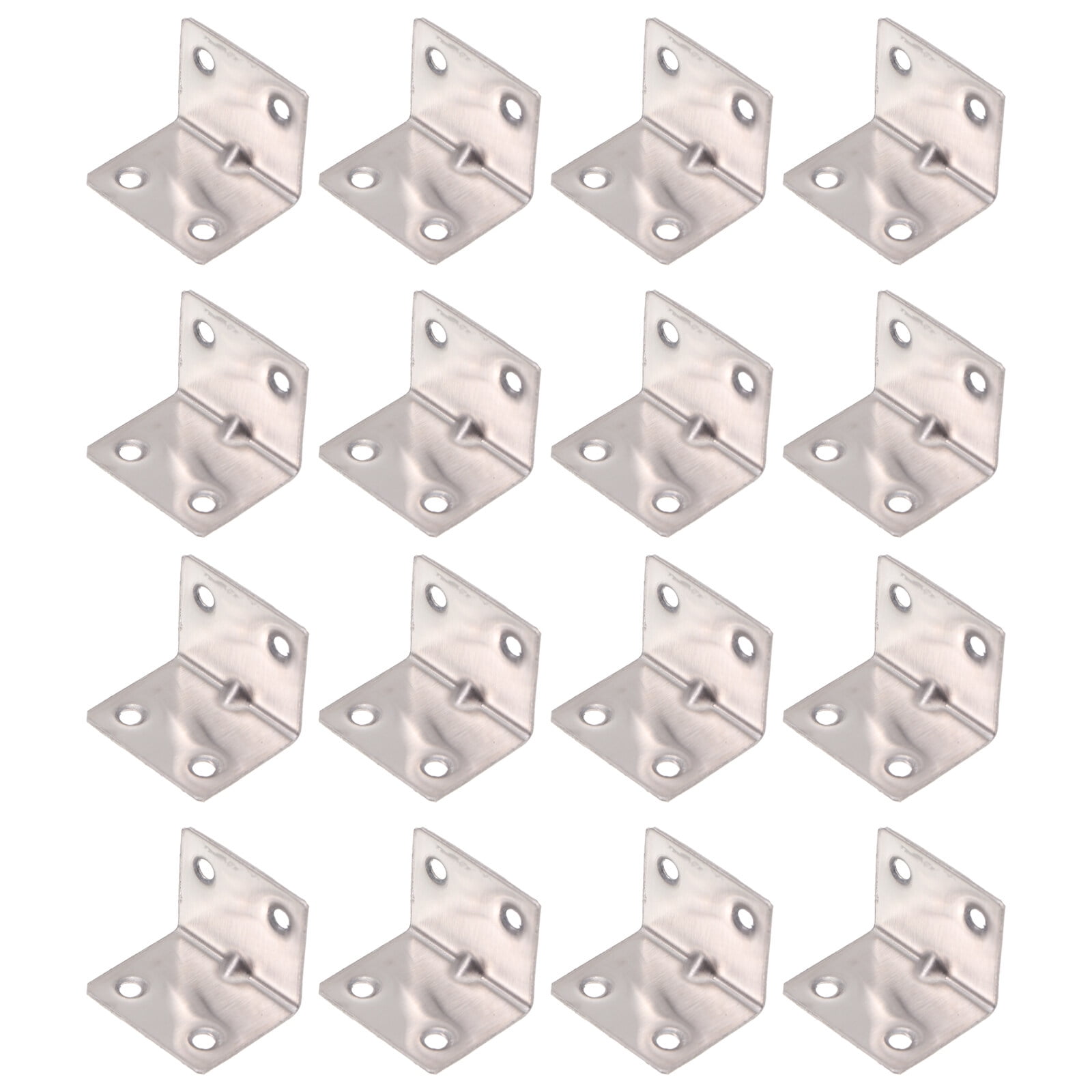 unbranded 16 Pcs L-shaped Connector U Bracket Angle Fixing Corner ...
