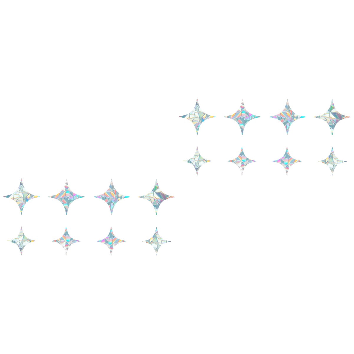 unbranded 16 pcs Anti Collision Static Window Cling Static Sticker for ...