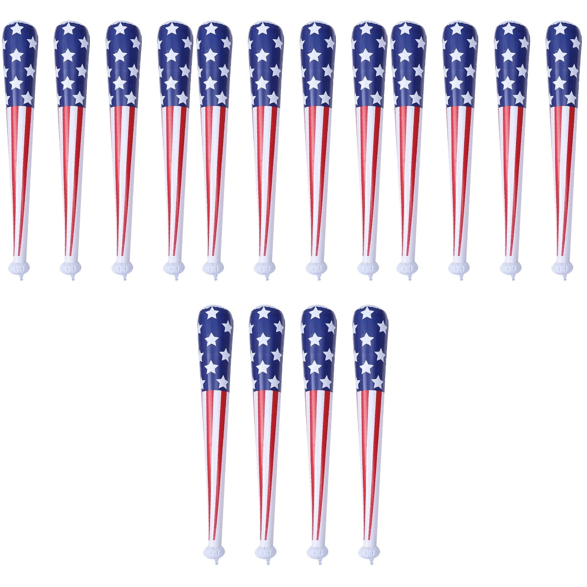 unbranded 16 pcs Inflates Baseball Bats American Flag Inflatable Bats ...
