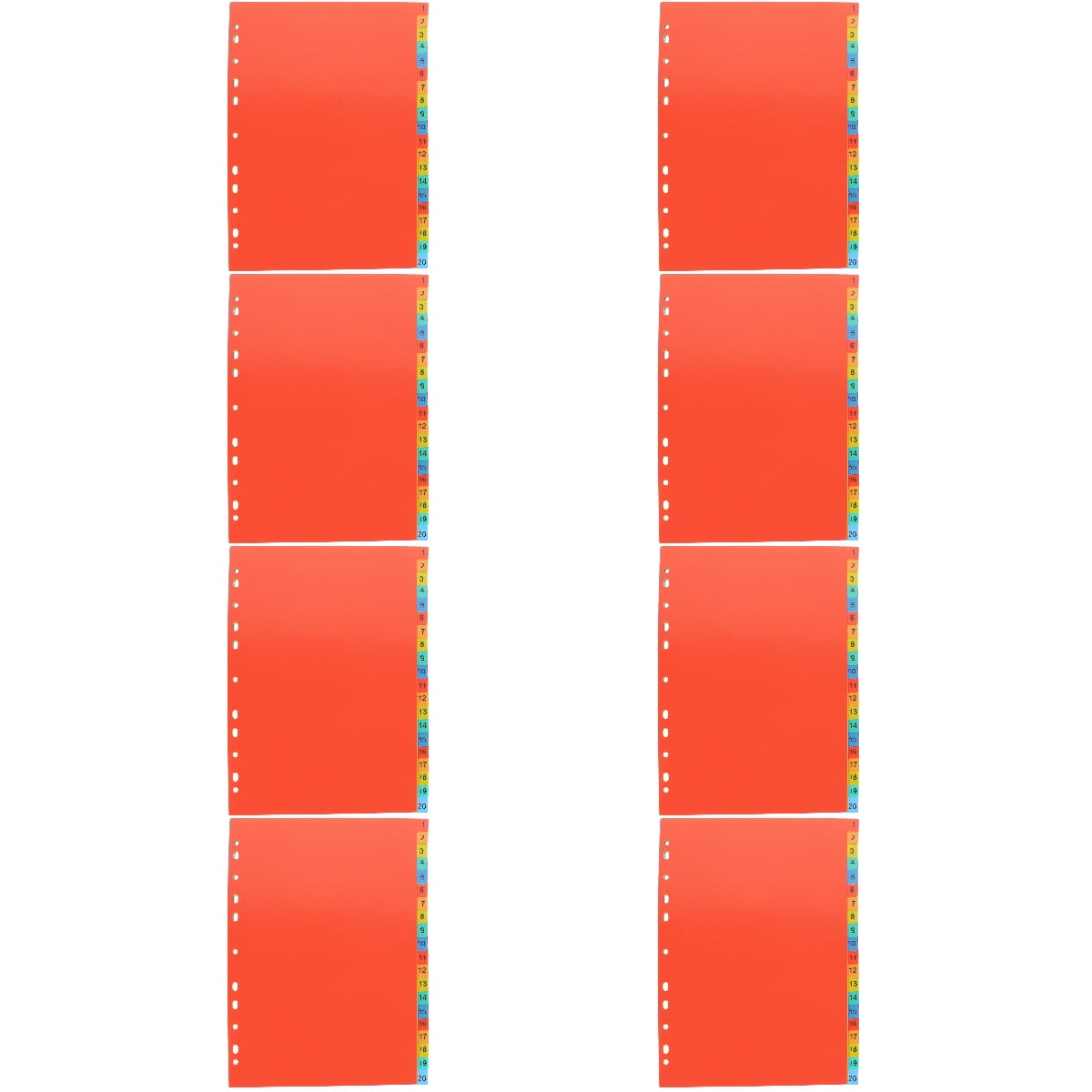 unbranded 160 Sheets A4 File Divider Notebook Divider School Binder ...