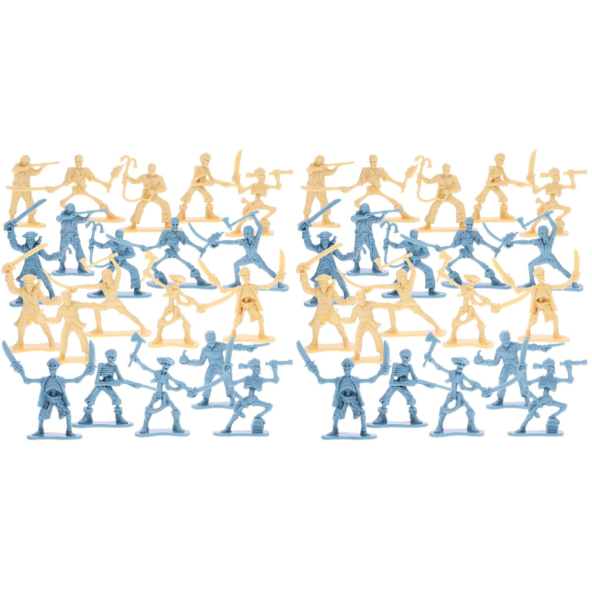unbranded 160 pcs Pirate Soldier Figures Mini People Models Sand Table ...