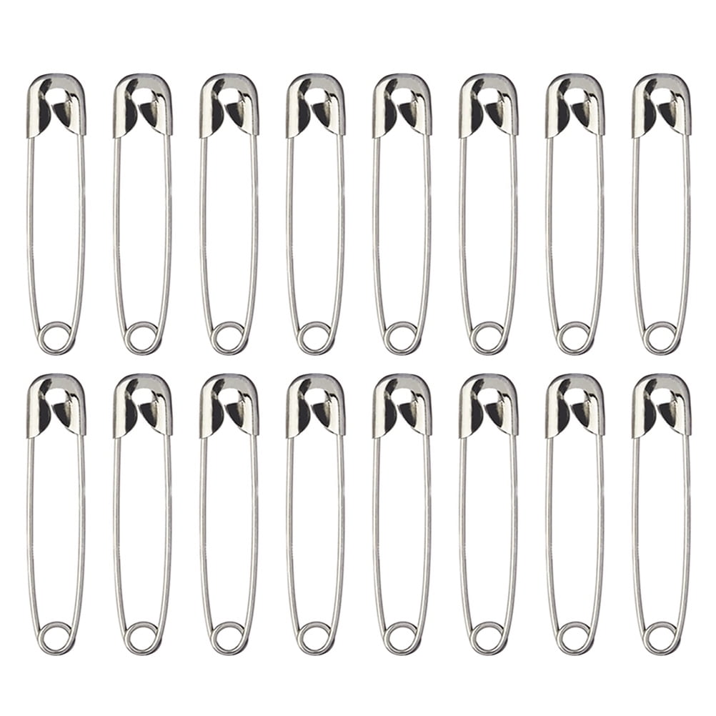 Worgeous Silver Safety Pins for Sewing Strong Iron Quilting Pins for ...