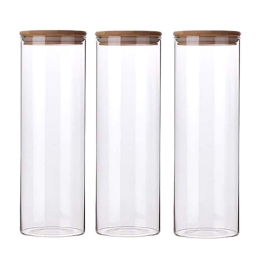 unbranded 1800ml Transparent Glass Jars Storage Container for Tea ...