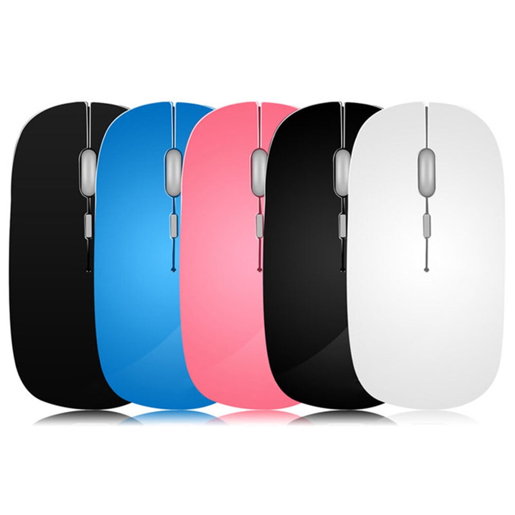 unbranded 2 .4GHz Wireless Mice Working Mouse Ultra-thin Handheld White ...