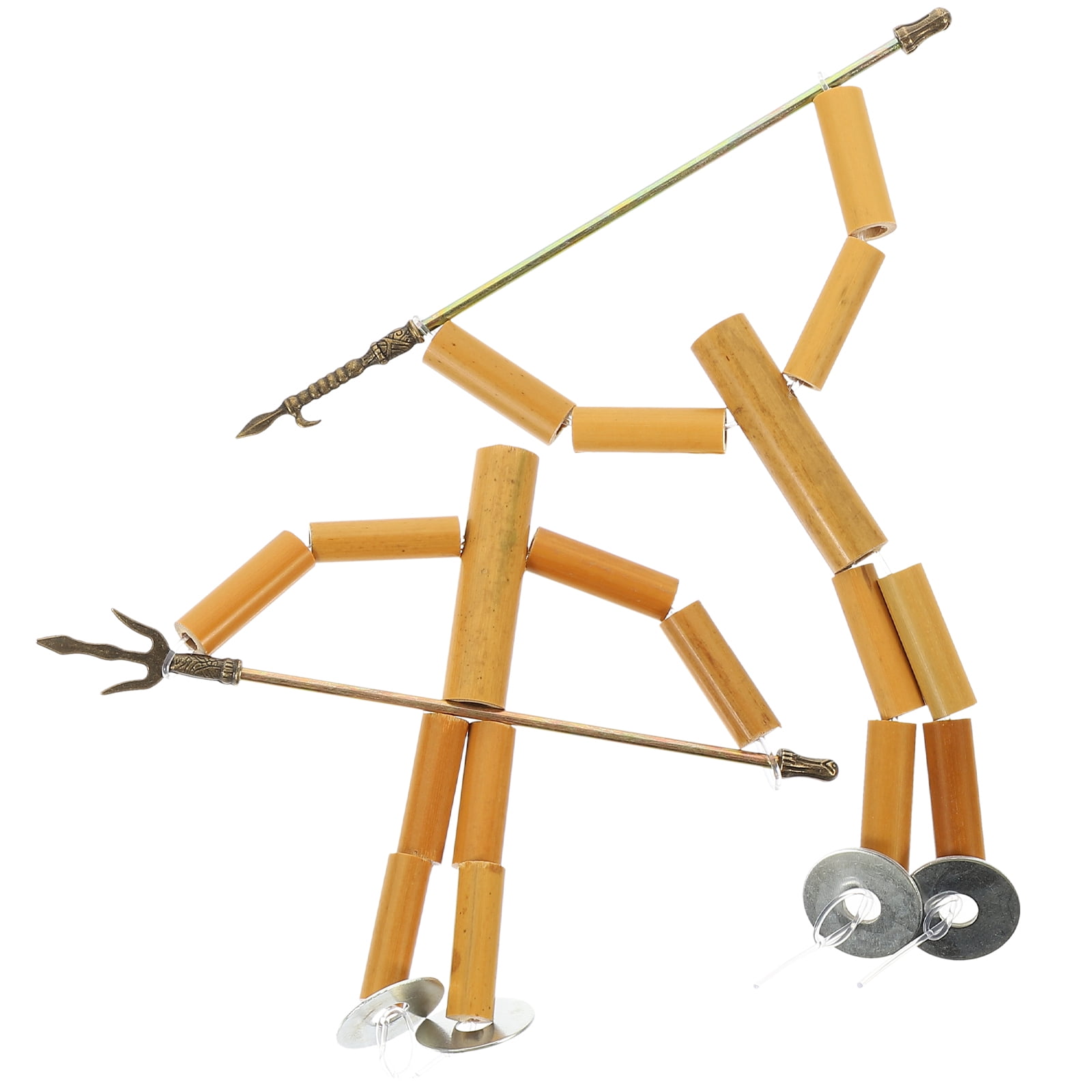 unbranded 2 Bags Bamboo Man Material Pack Playing Child - Walmart.com