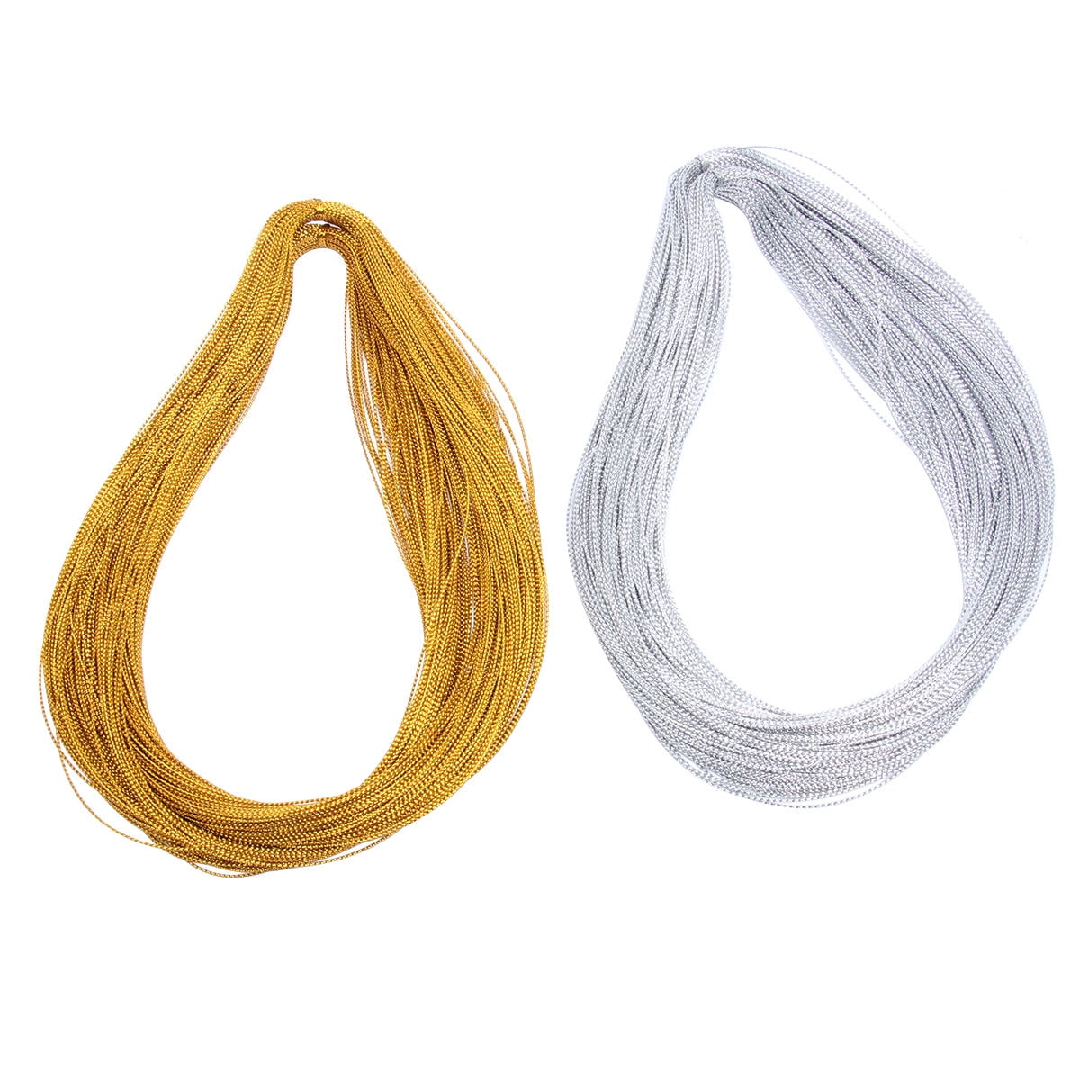 unbranded 2 Bundles Diy Jewelry Label Tag Feet Metallic Cord Tinsel ...