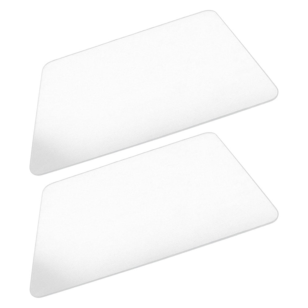 unbranded 2 PCS Glass Mouse Pad Office 25.00X20.00X0.32CM Transparent ...