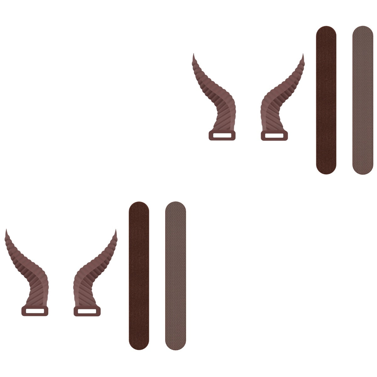 unbranded 2 Pairs Silicone Demons Horn Devil Headphone Attachment ...