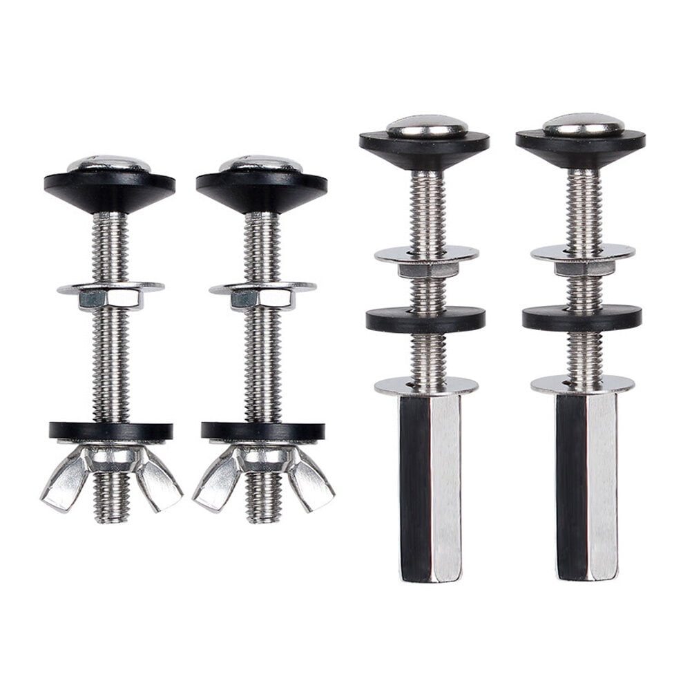 unbranded 2 Pairs Toilet Fixing Screws Seat Mounting Bolts Plunger ...